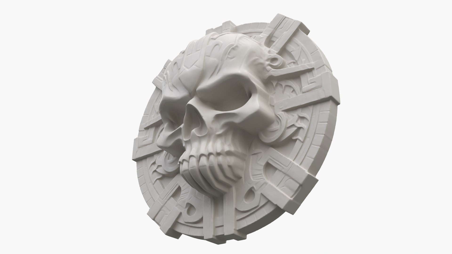 Techno Totem Skull 2 3D Model - TurboSquid 2204509