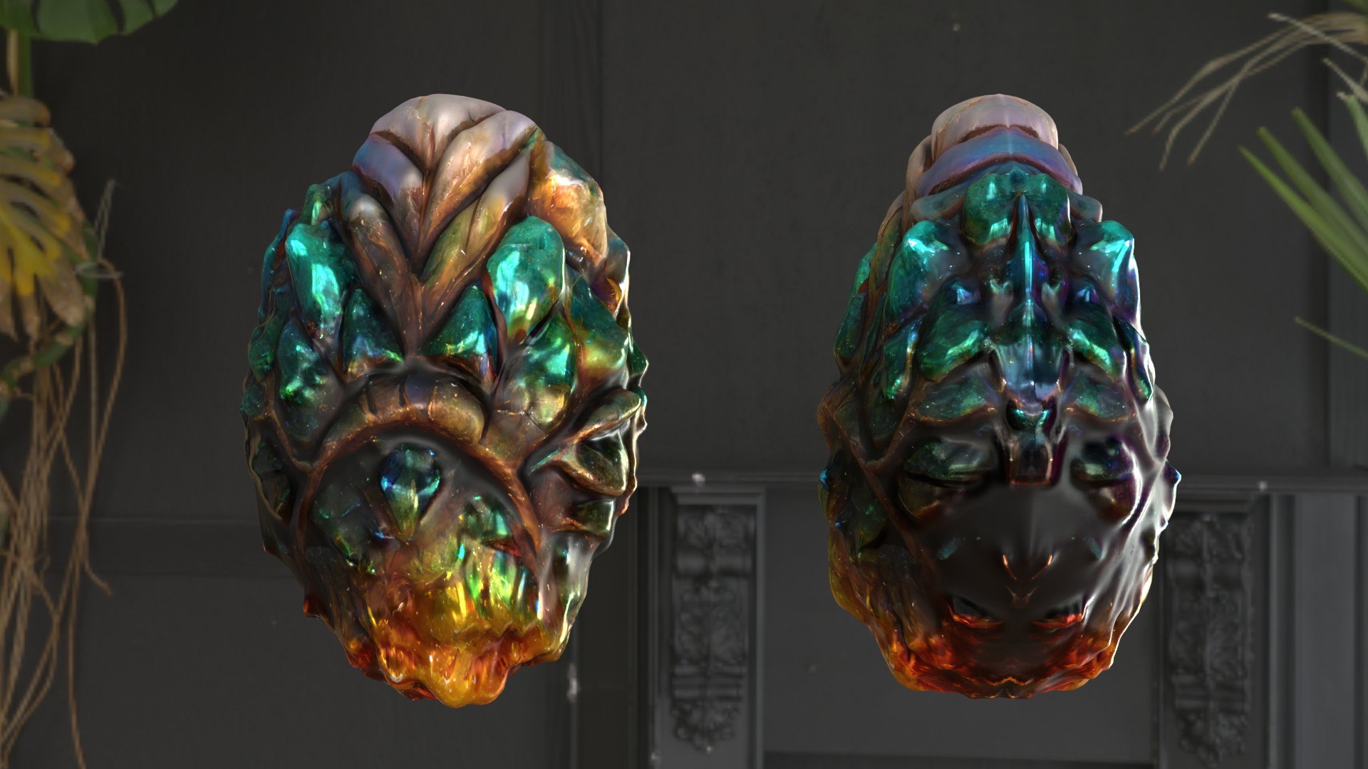 Crystal Alien Egg Model - TurboSquid 1970170