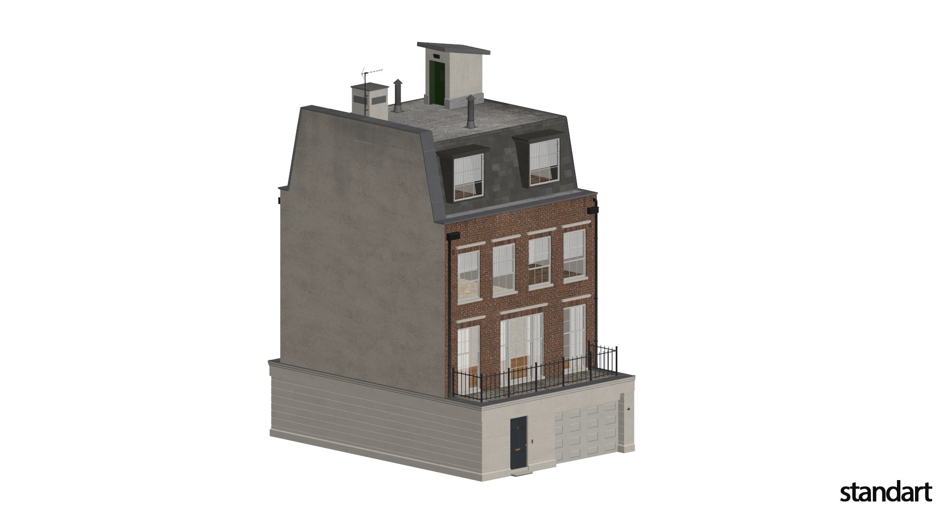 3D England-building-52-modular Model - TurboSquid 2043085