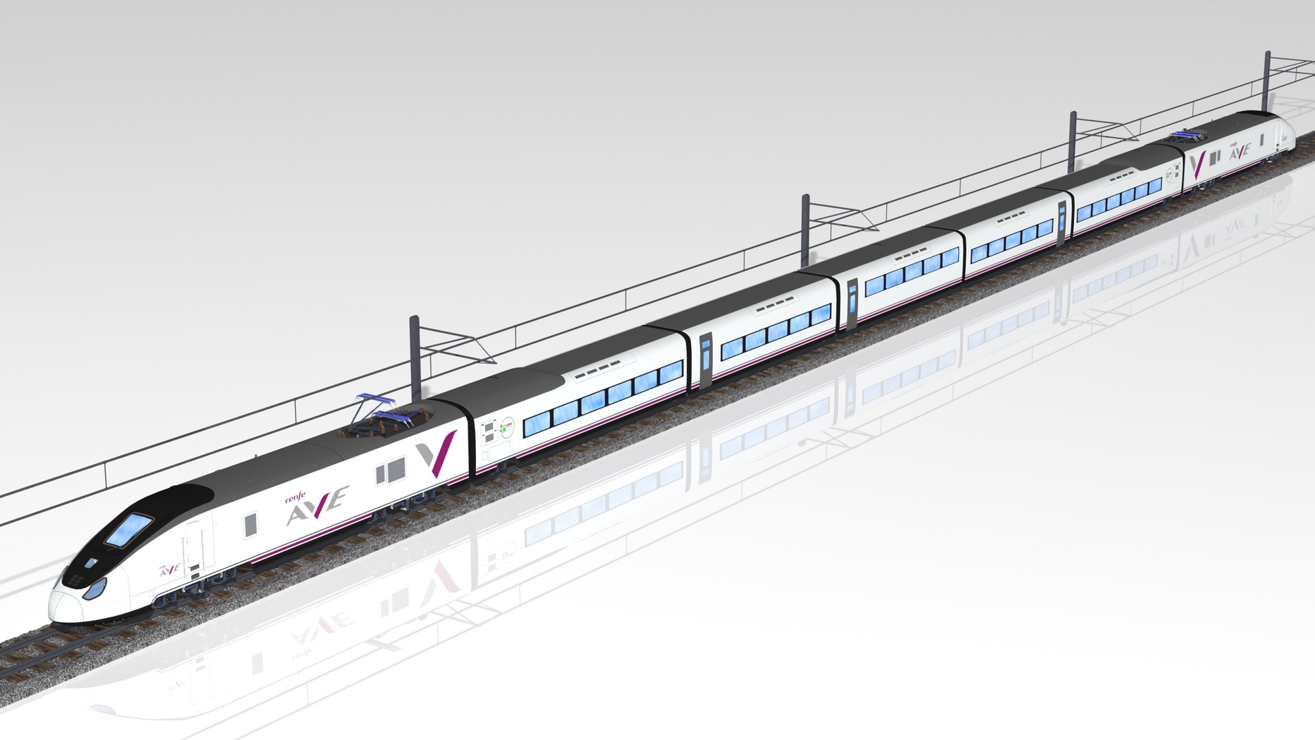 3D Talgo Avril - Renfe Avlo Class 106 Ave - Spanish High Speed ...