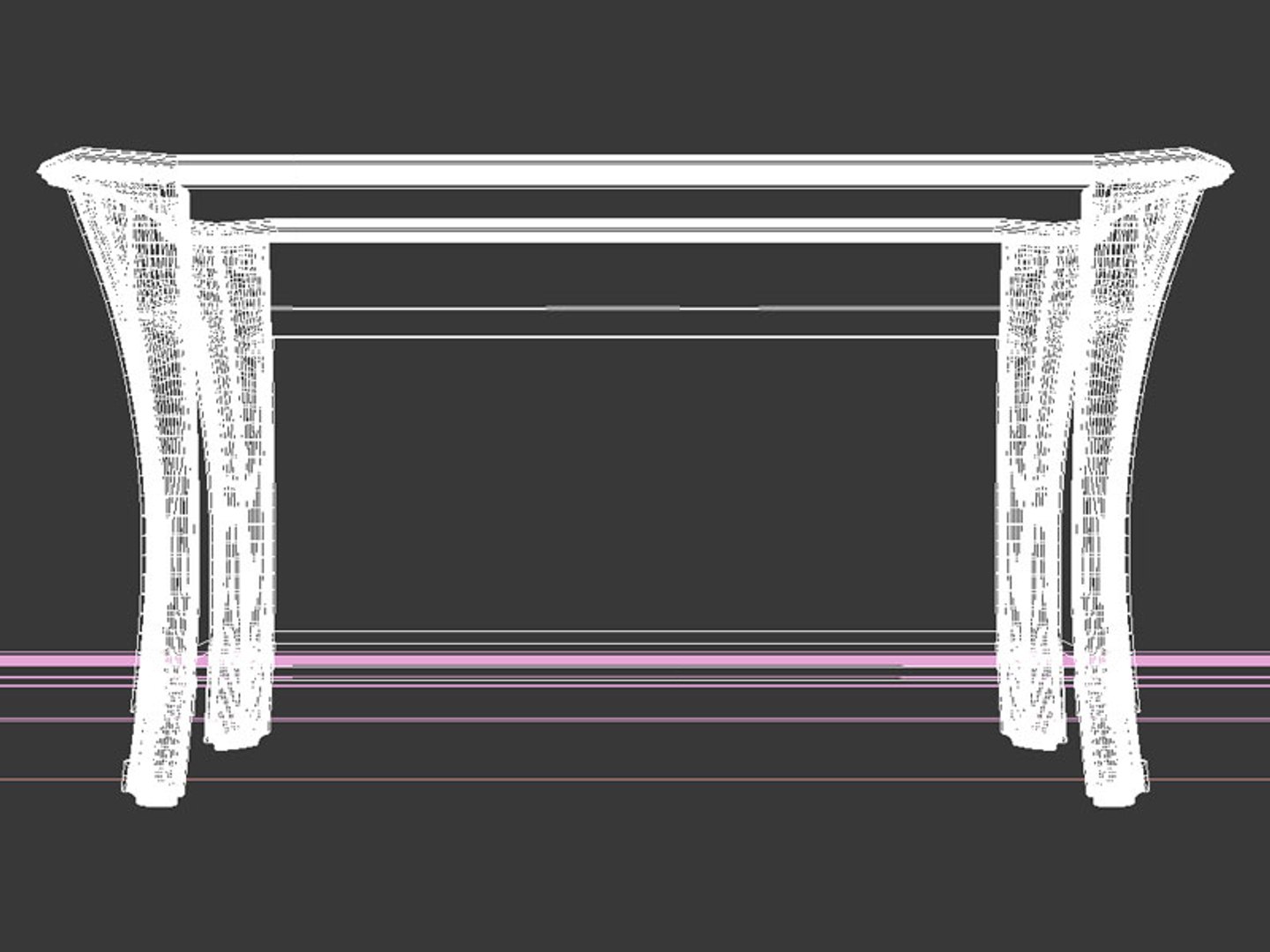 3d model console table