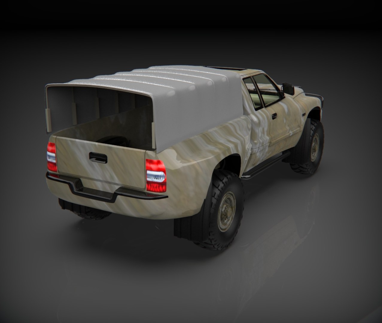 3D model dodge ram army - TurboSquid 1261114