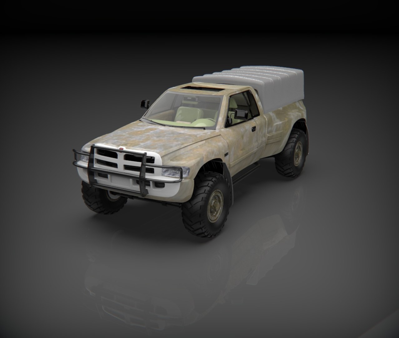 3D model dodge ram army - TurboSquid 1261114