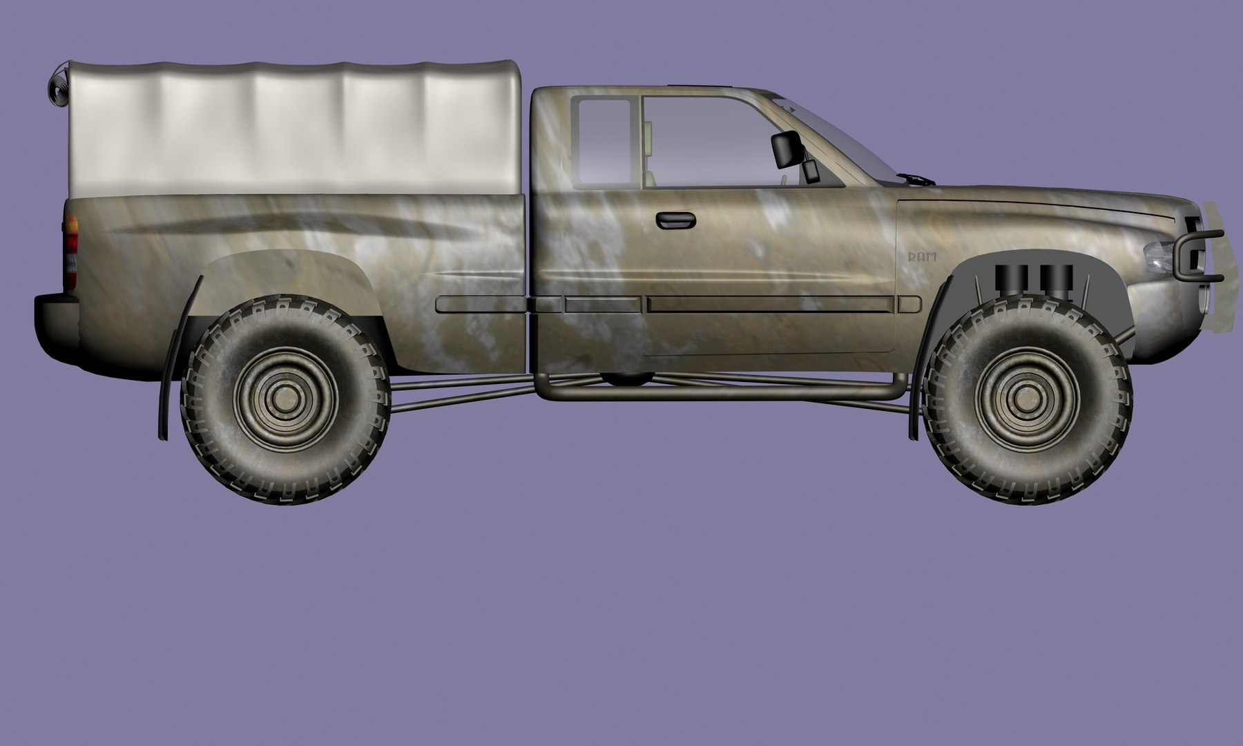 3D model dodge ram army - TurboSquid 1261114