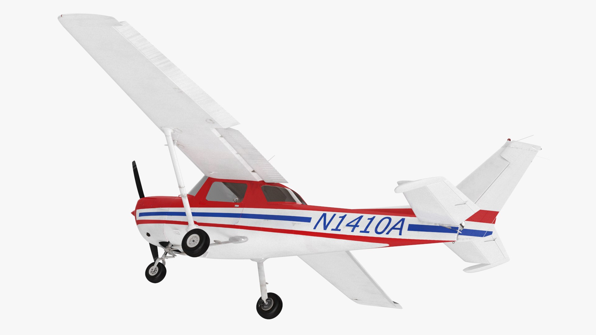 3D Model Light Utility Aircraft Cessna 150 Rigged - TurboSquid 2225861