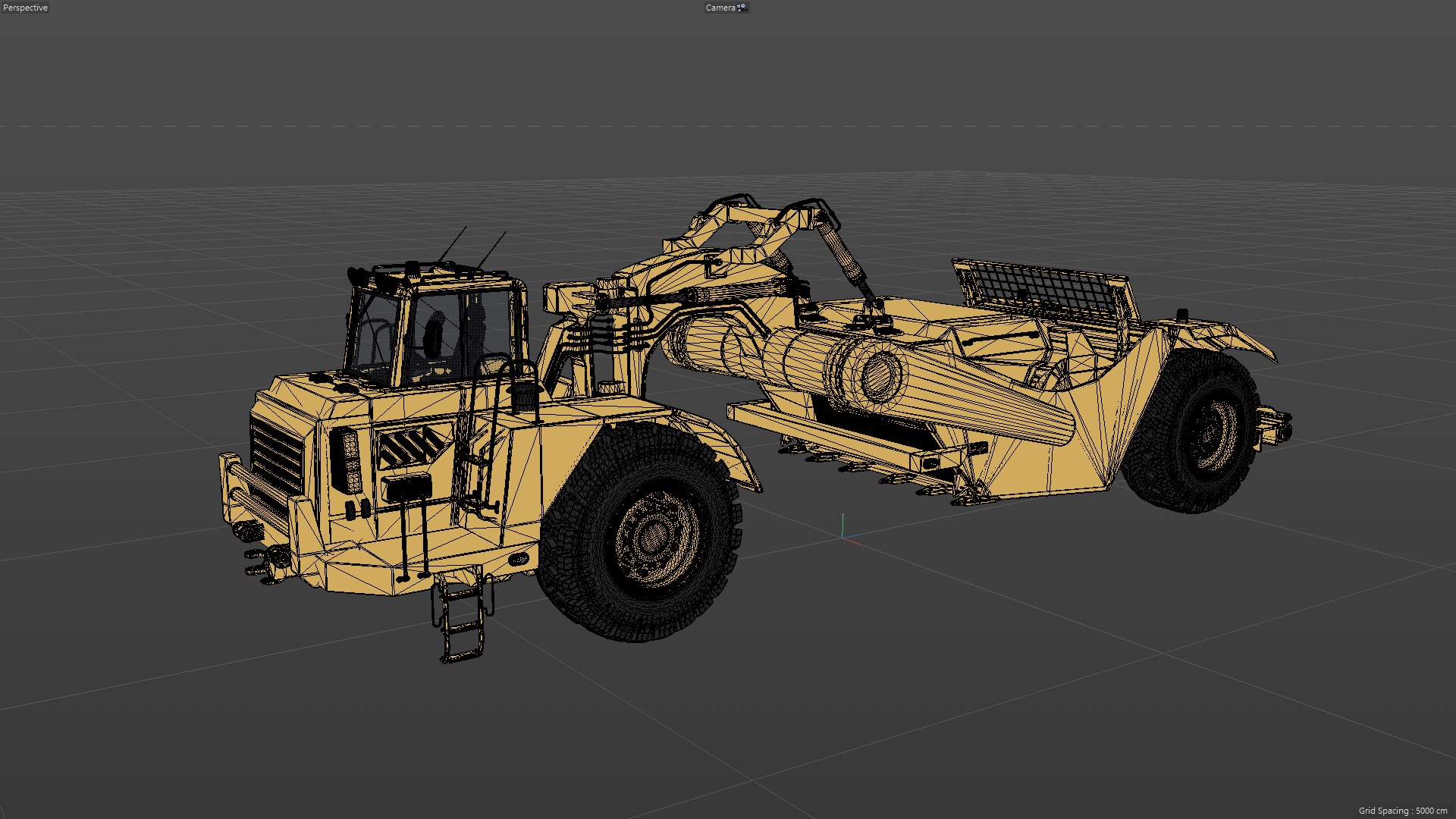 Wheel Tractor-scraper Model - TurboSquid 1947157