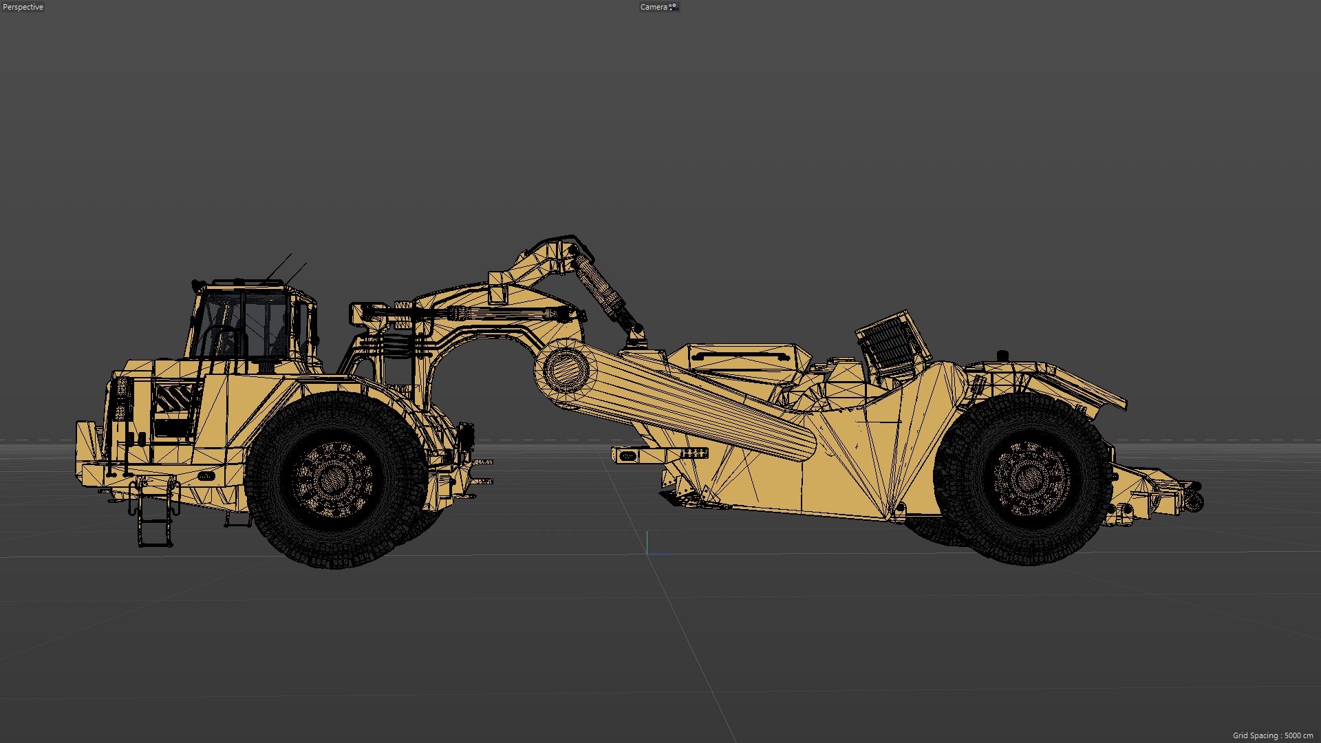 Wheel Tractor-scraper Model - TurboSquid 1947157