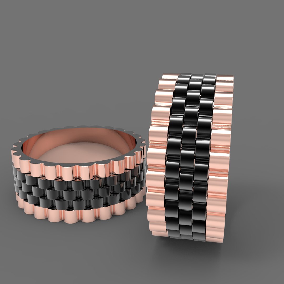 3D Double Snap Ring model - TurboSquid 1853055