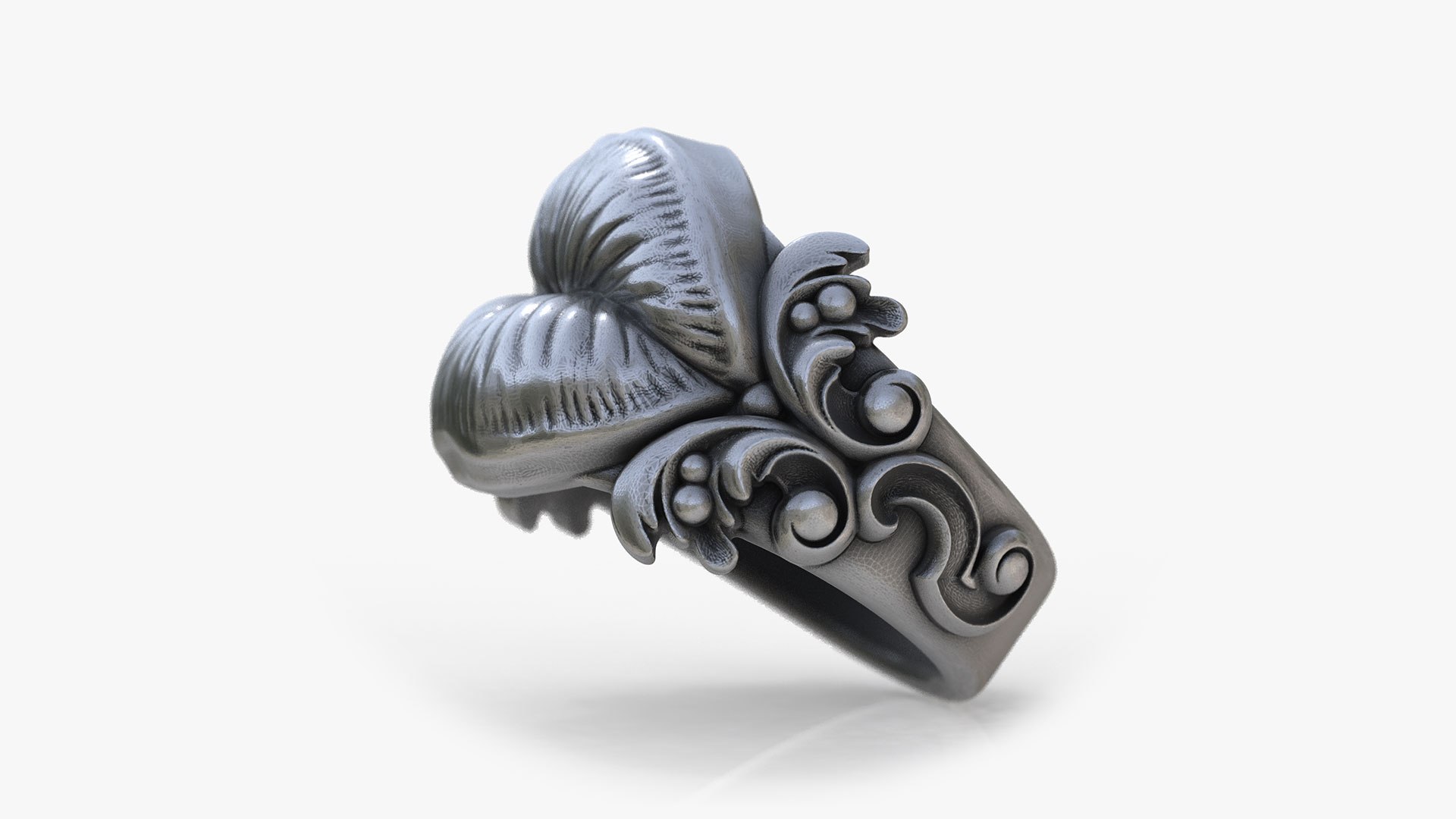 3D Model Kis Me Ring Kissing Lips Jewelry - TurboSquid 1892610