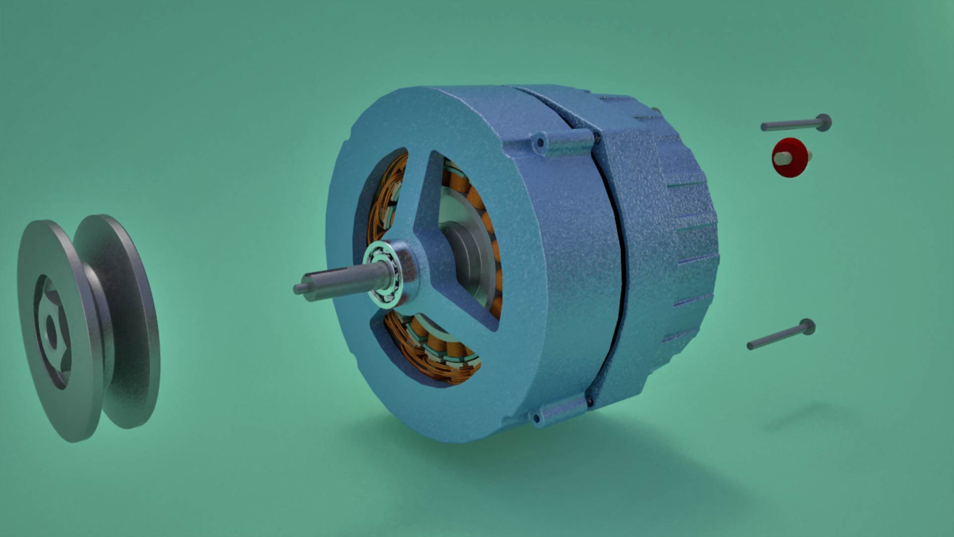 3D Alternator Dc Generator - TurboSquid 1212964