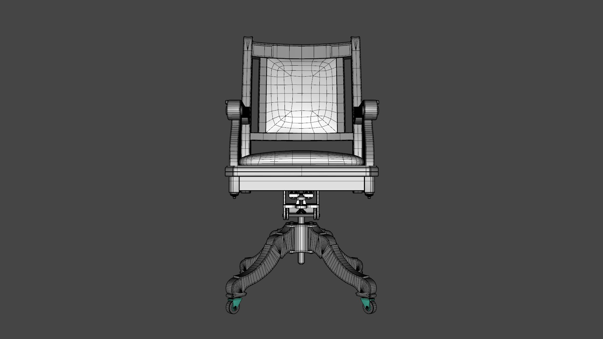 3D Victorian Chair Low-poly 3D Model Model - TurboSquid 2372352