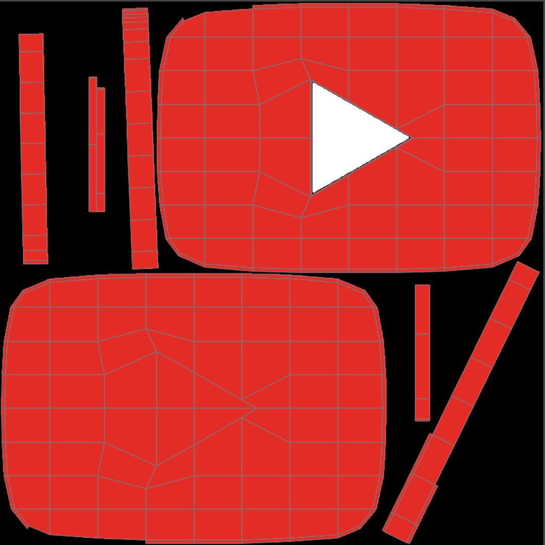 Youtube logo 3D model - TurboSquid 1709111