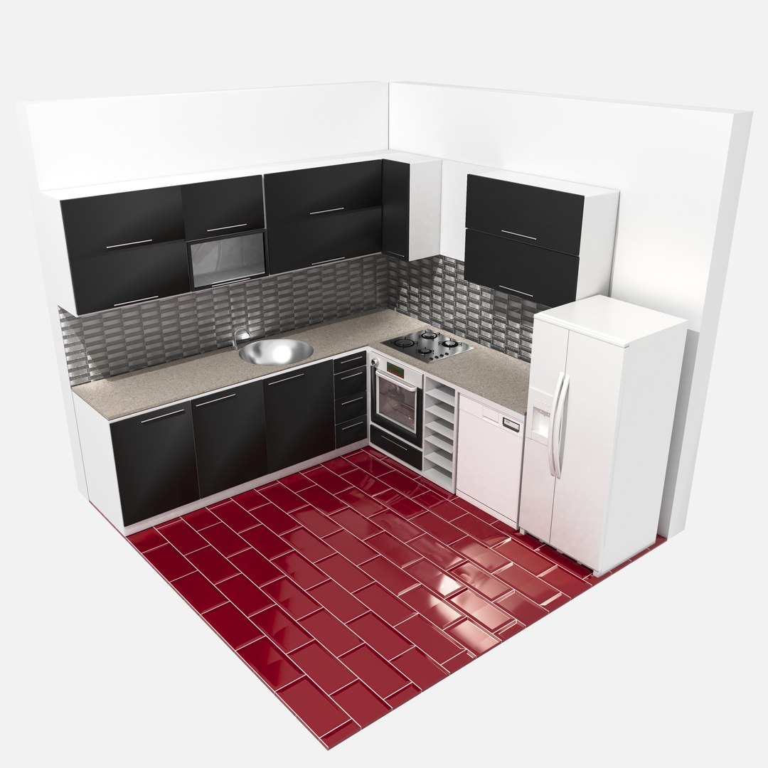 Kitchen 3D model - TurboSquid 2078349