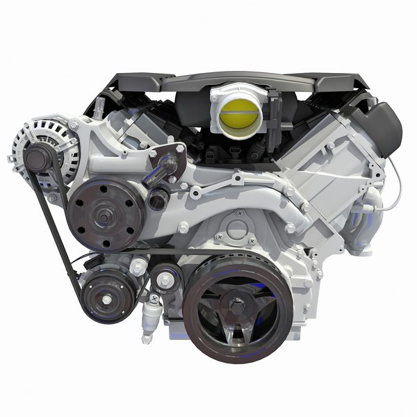 V8 엔진 라이트 버전 3D 모델 - TurboSquid 1350803