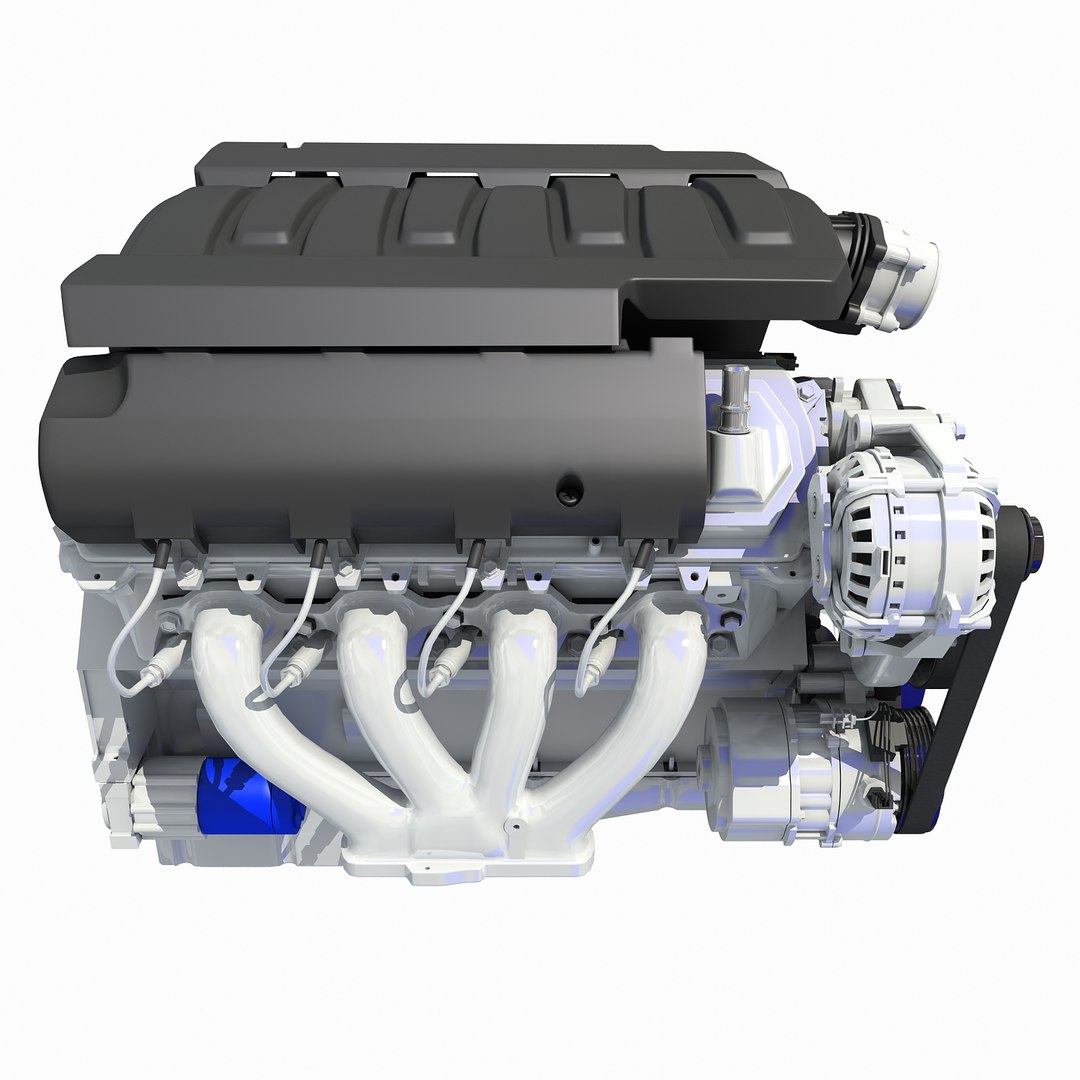 3D V8 Engine Version - TurboSquid 1350803