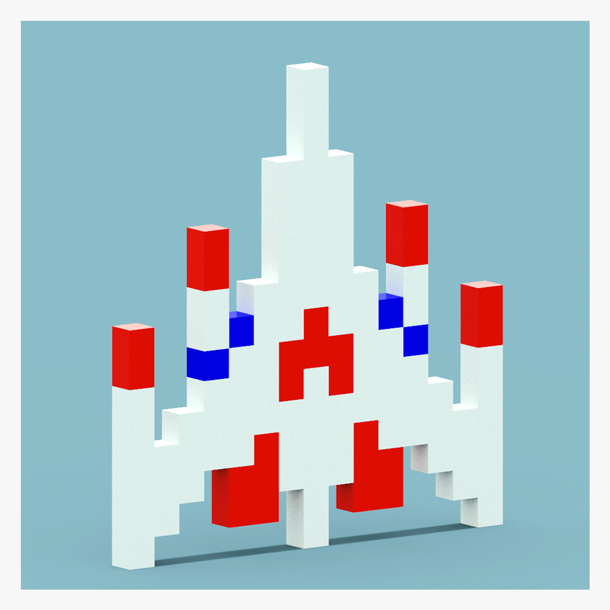 3D Galaga Ship model - TurboSquid 1918093