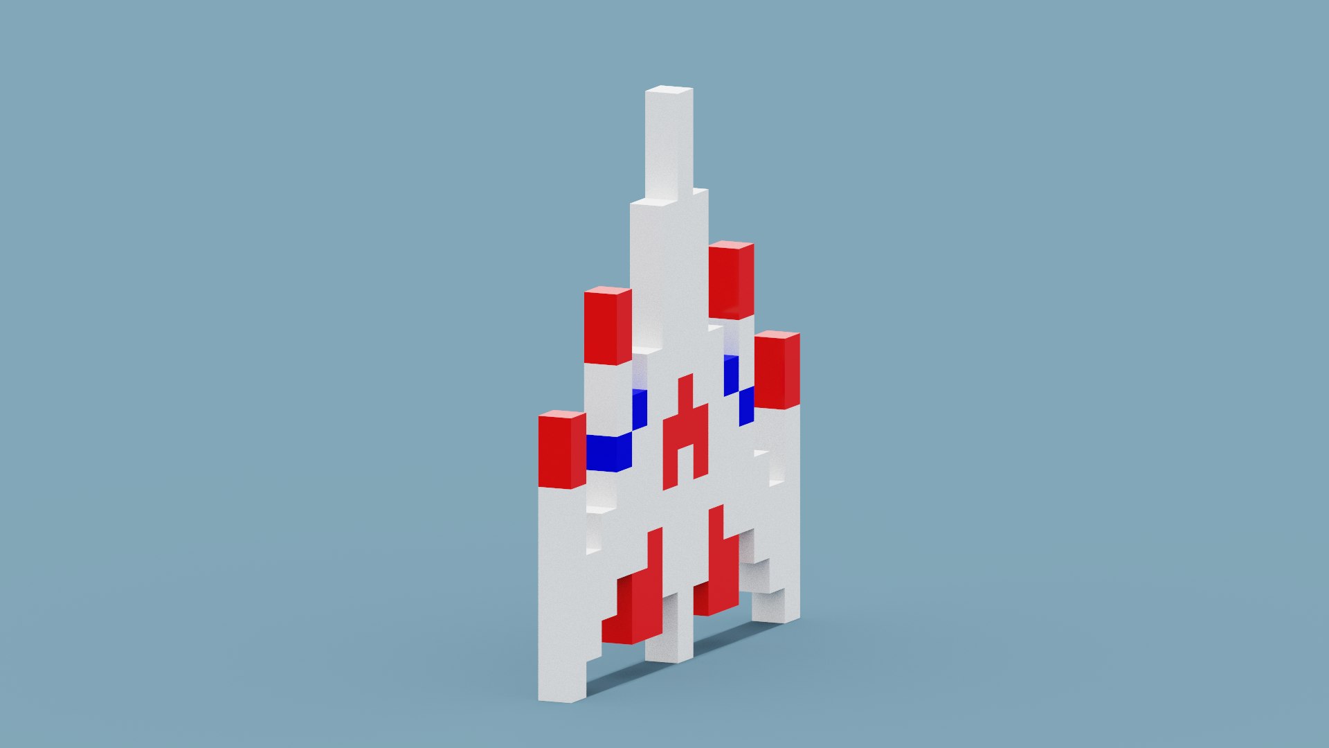 3D Galaga Ship Model - TurboSquid 1918093