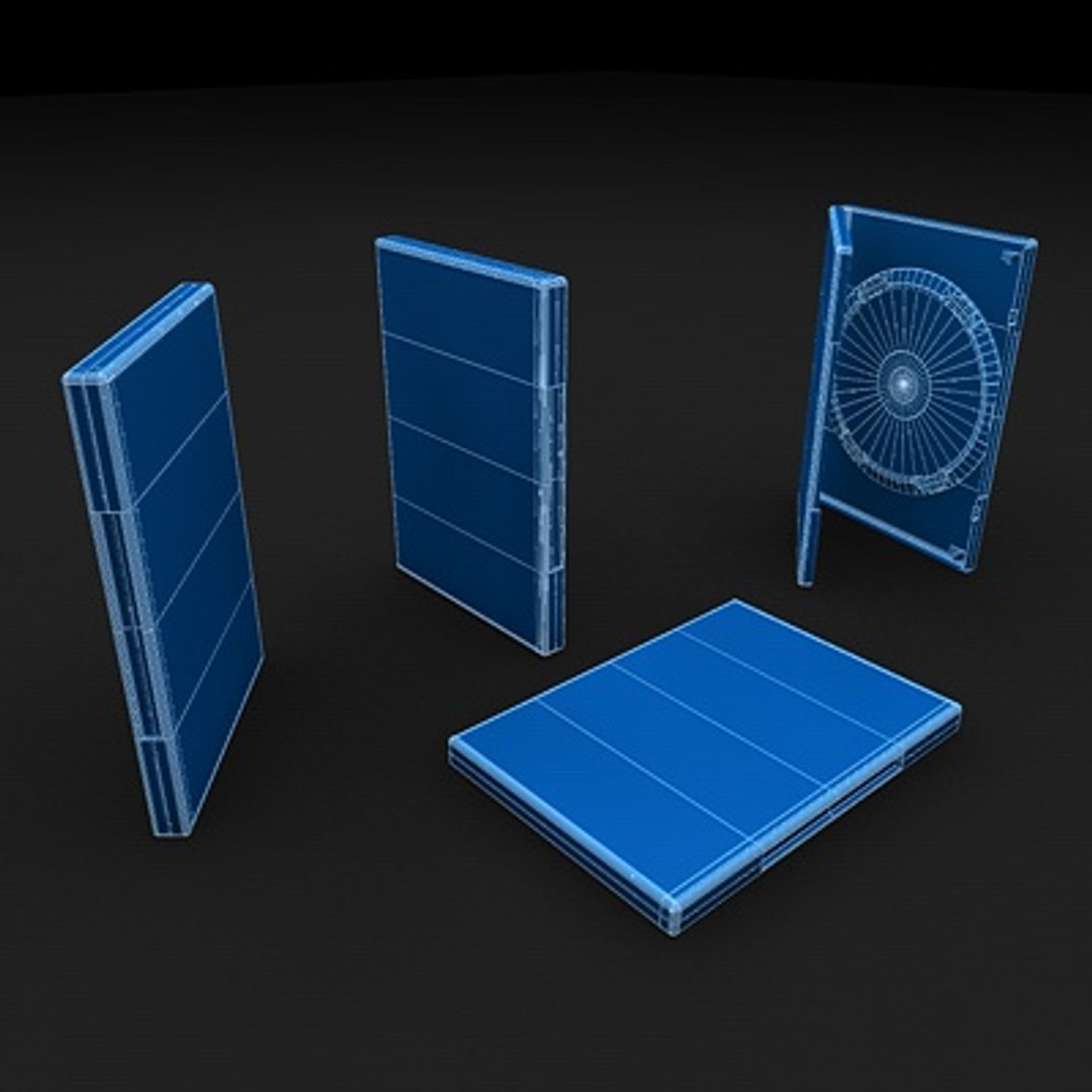 3d Model Of Dvd Case