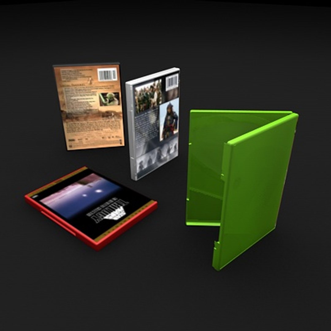 3d Model Of Dvd Case