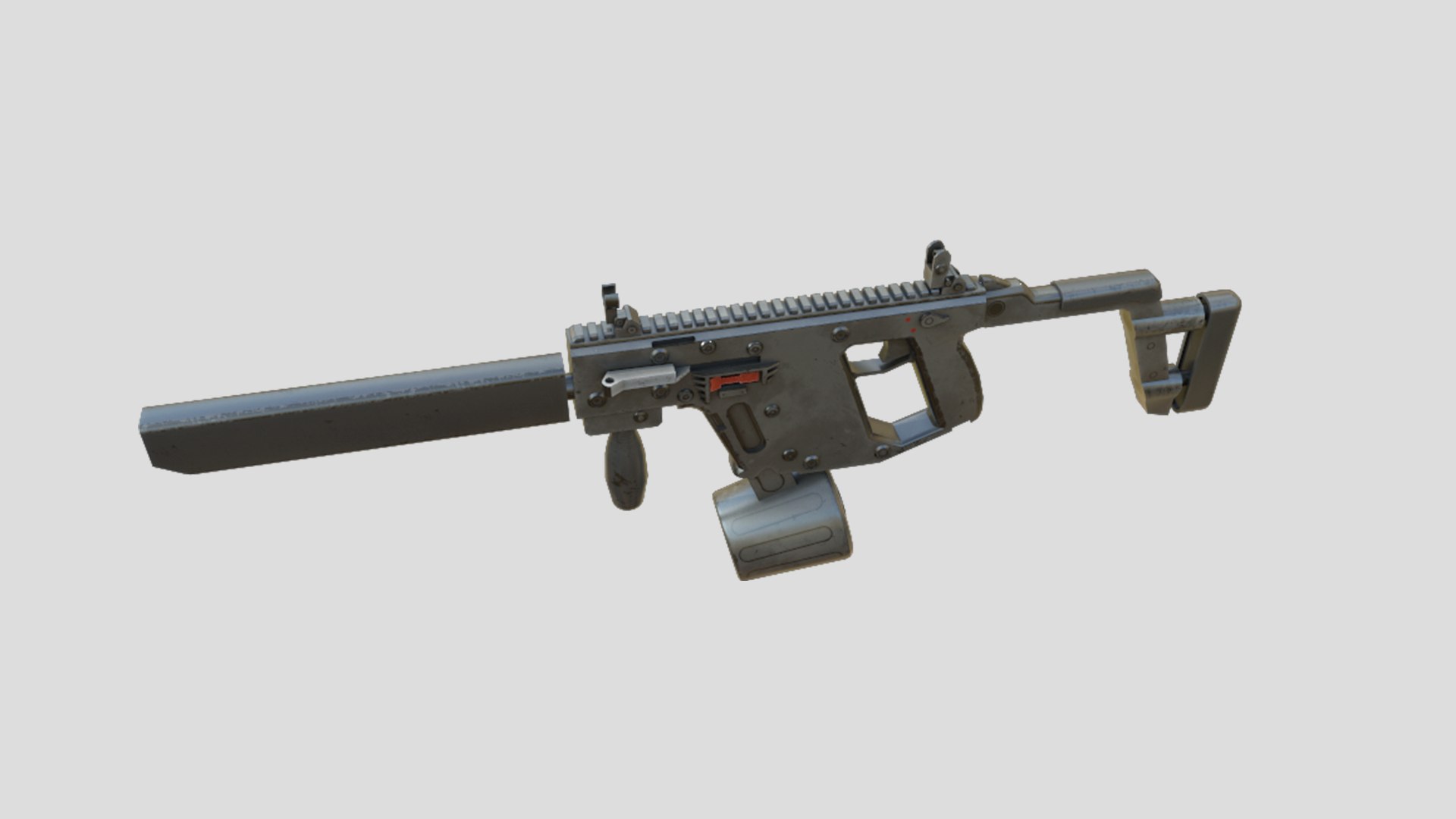 SMG-Gun II 3D Low Poly-Game Ready Gun Model-013 Model - TurboSquid 2108793