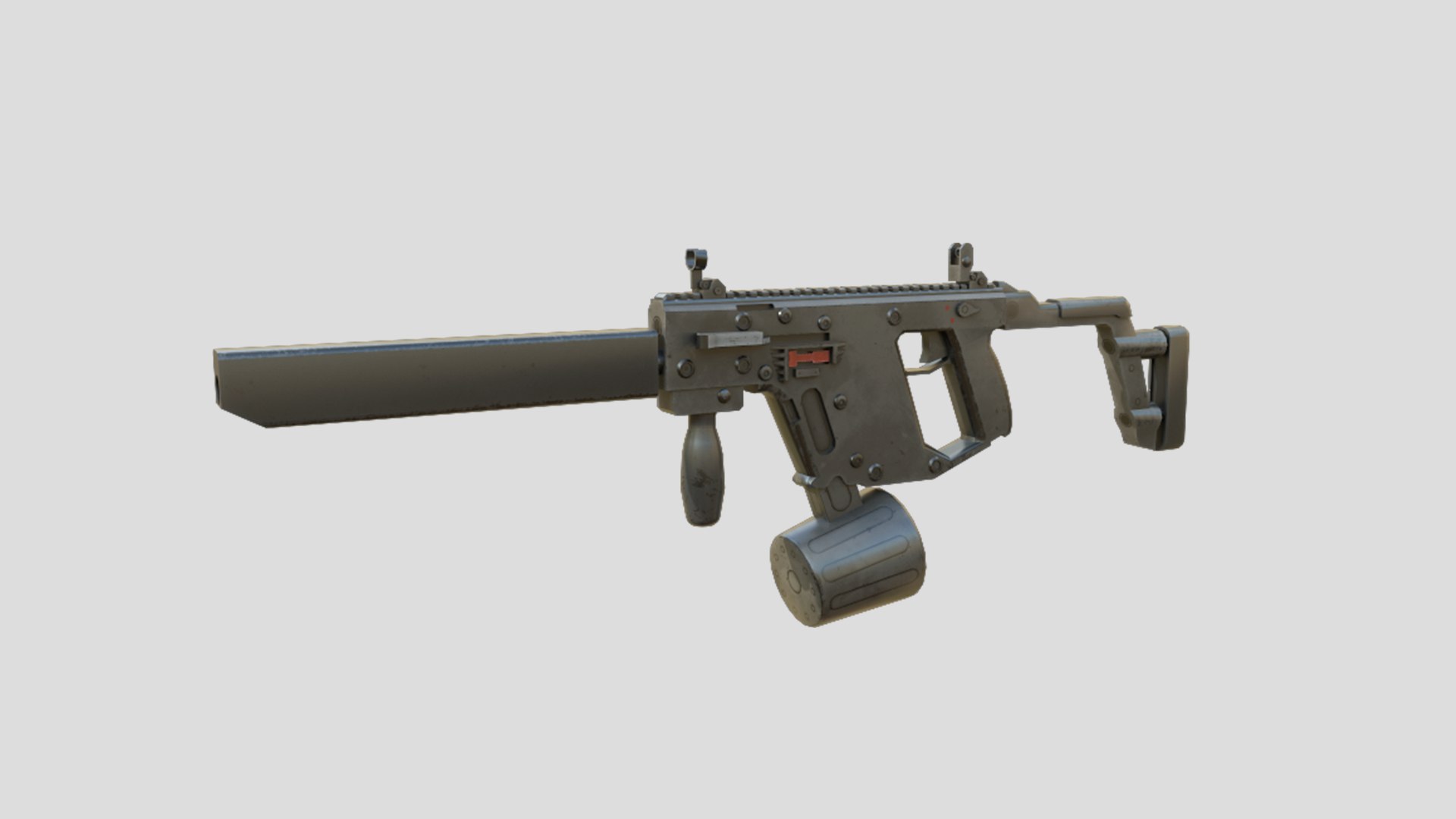 SMG-Gun II 3D Low Poly-Game Ready Gun Model-013 Model - TurboSquid 2108793