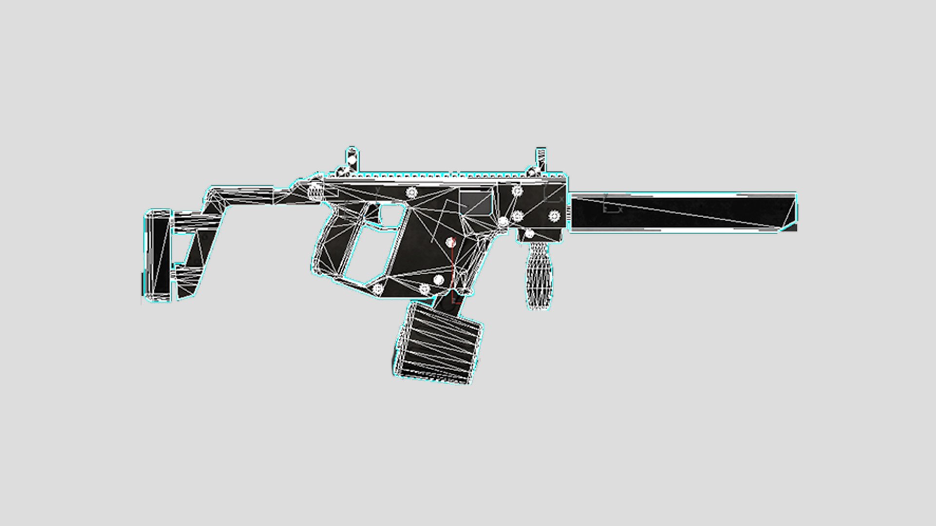 SMG-Gun II 3D Low Poly-Game Ready Gun Model-013 Model - TurboSquid 2108793