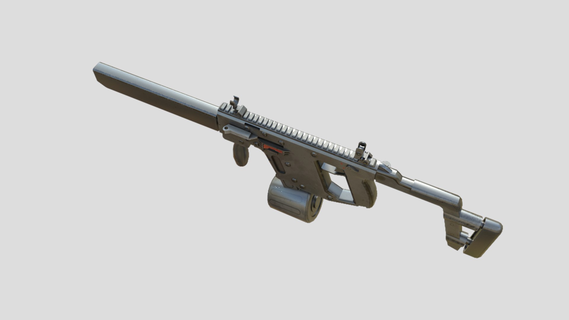 SMG-Gun II 3D Low Poly-Game Ready Gun Model-013 Model - TurboSquid 2108793