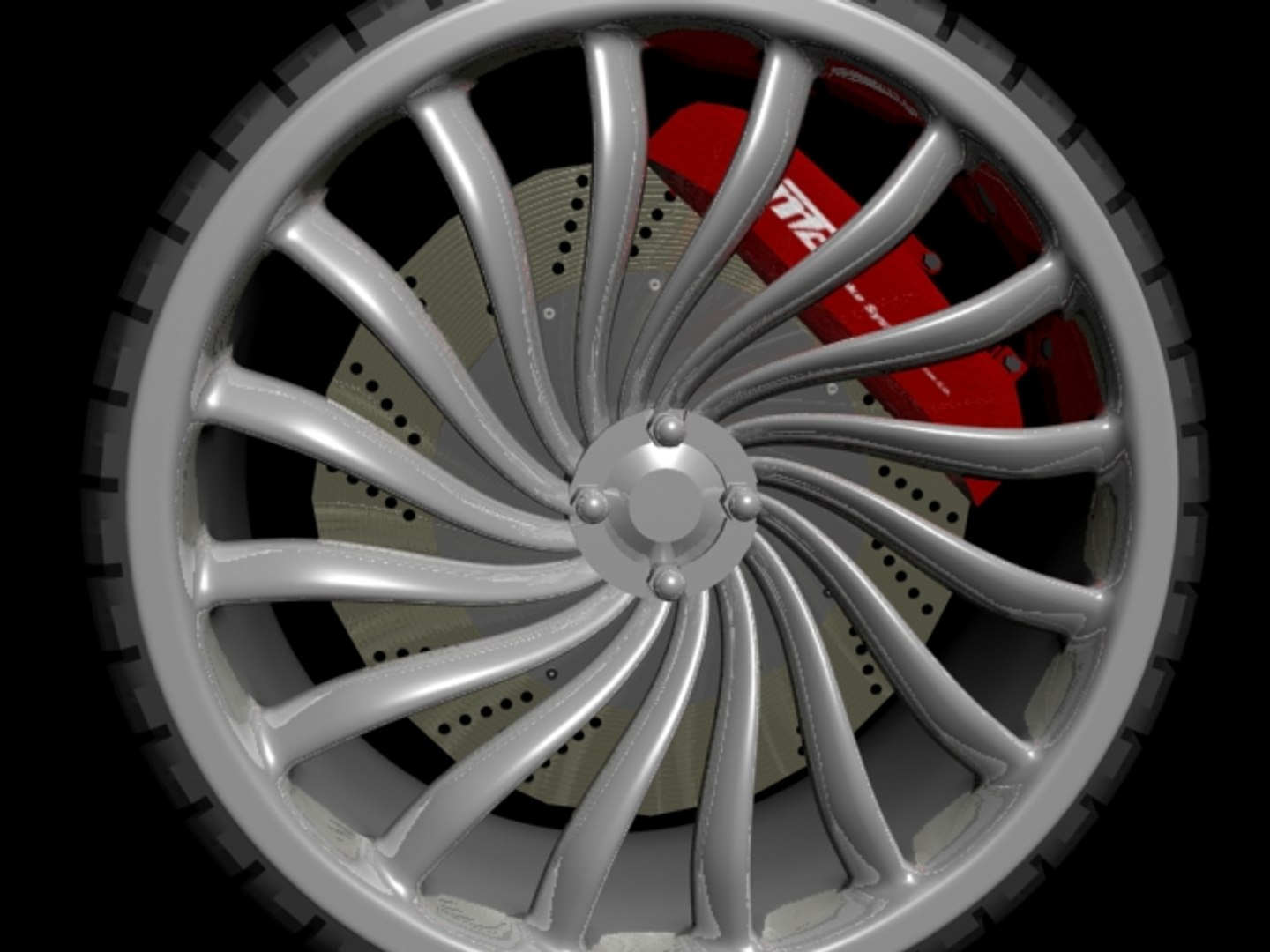 wheel 3d max