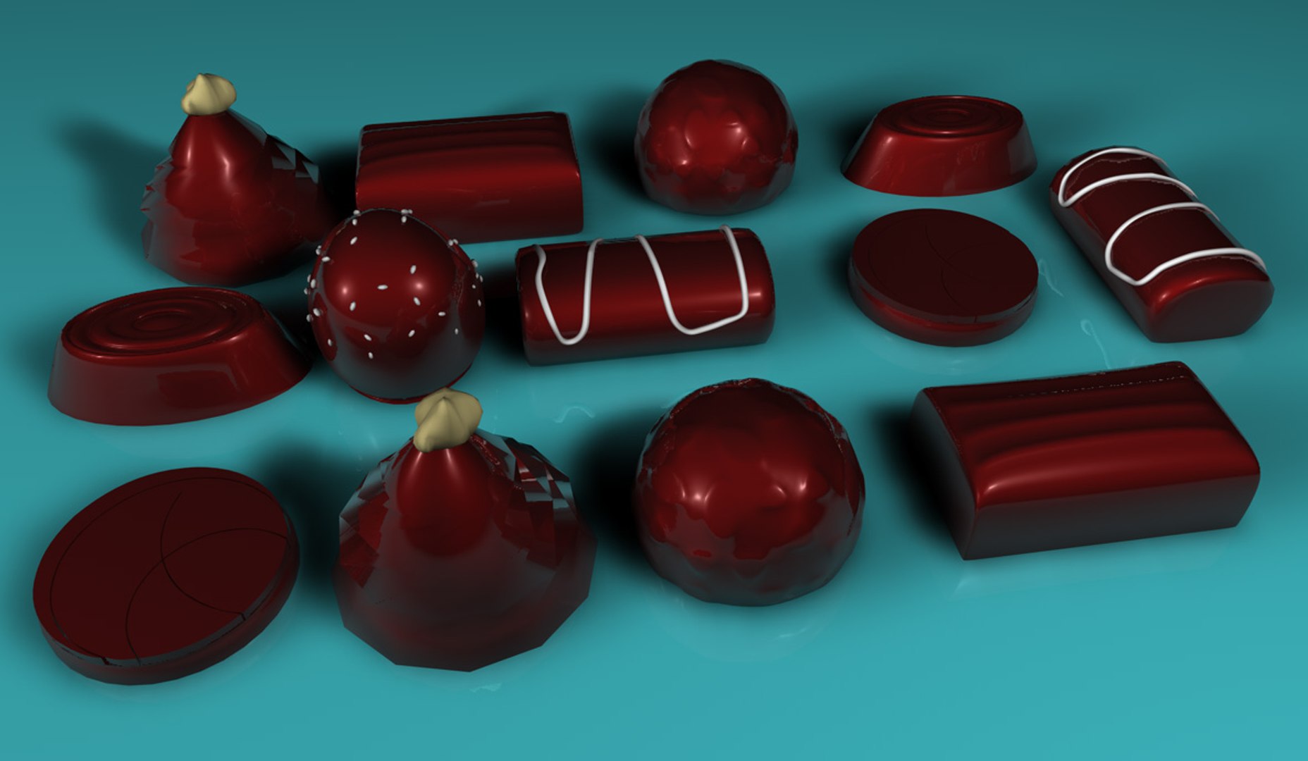 Free Chocolates Choco 3d Model