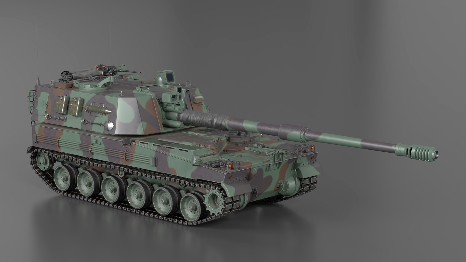 K9 Thunder Self Propelled Howitzer 3D Model - TurboSquid 2219454