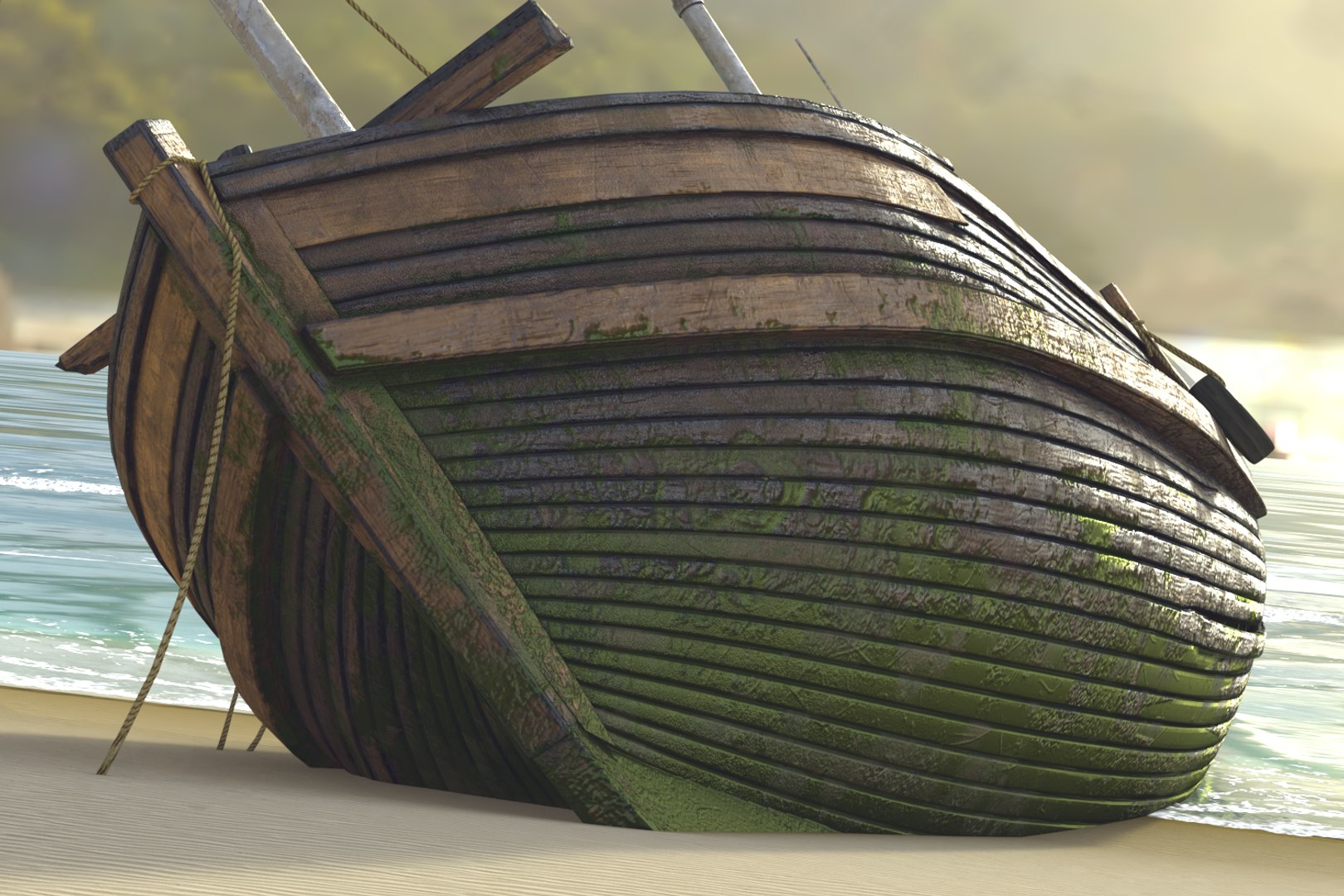 3D Shipwreck Beach Ship Model - TurboSquid 1412138