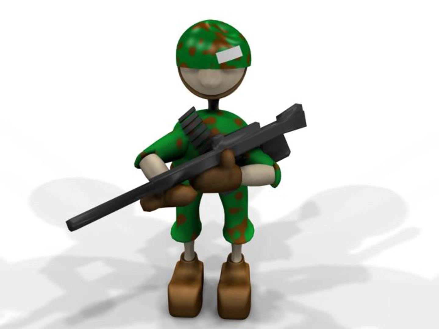 3ds Max Cartoon Character Army Man