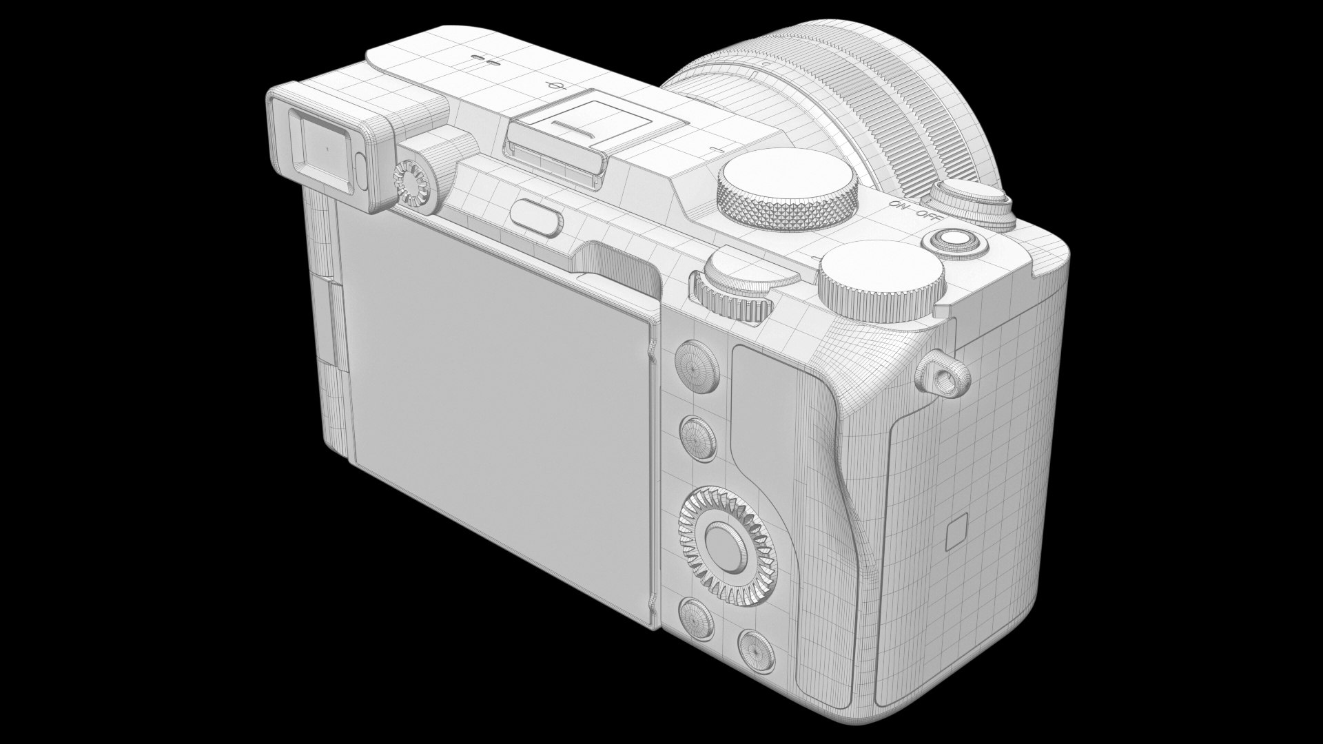 Photoreal Mirrorless Camera Sony 3D Model - TurboSquid 1641630