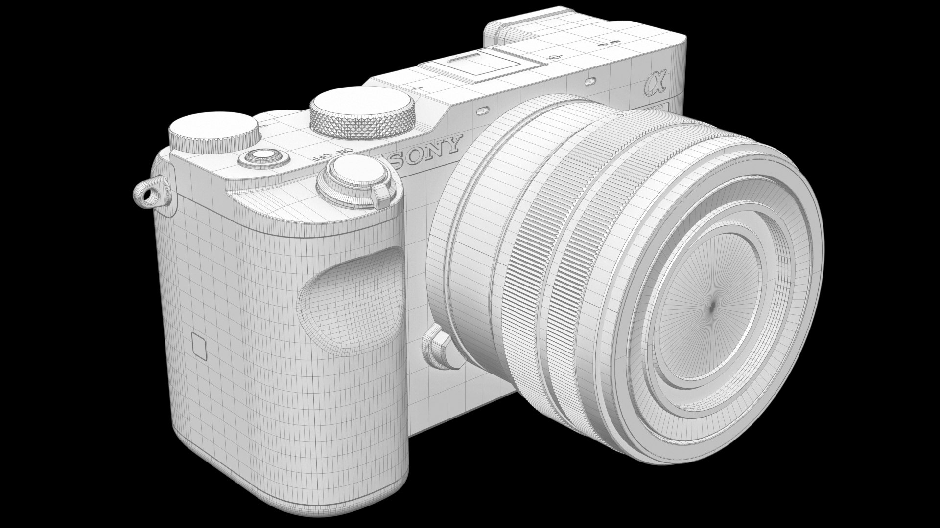 Photoreal Mirrorless Camera Sony 3D Model - TurboSquid 1641630