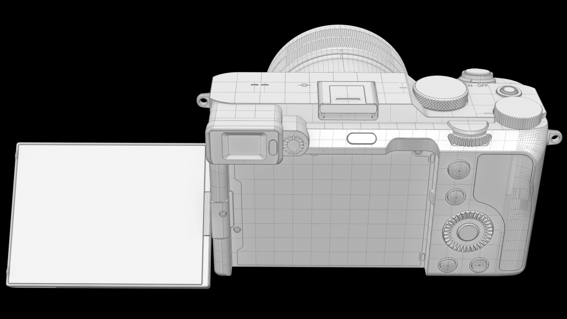 Photoreal Mirrorless Camera Sony 3D Model - TurboSquid 1641630