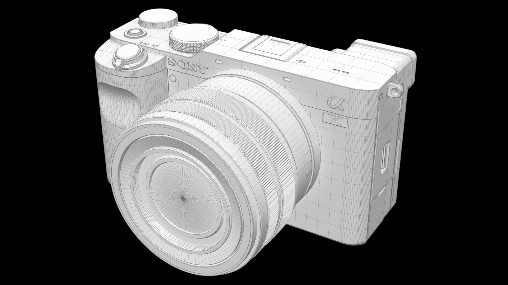 Photoreal Mirrorless Camera Sony 3D Model - TurboSquid 1641630