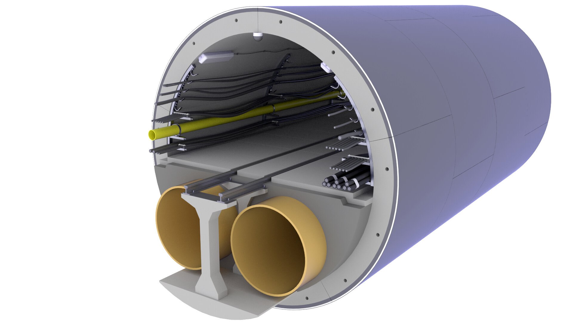 3D Precast Utility Tunnels Cross-section V2 - TurboSquid 2415297