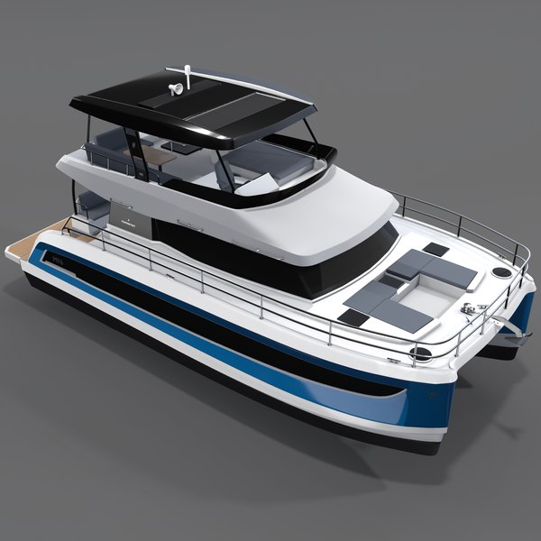 3d nauti-craft suspension catamaran model