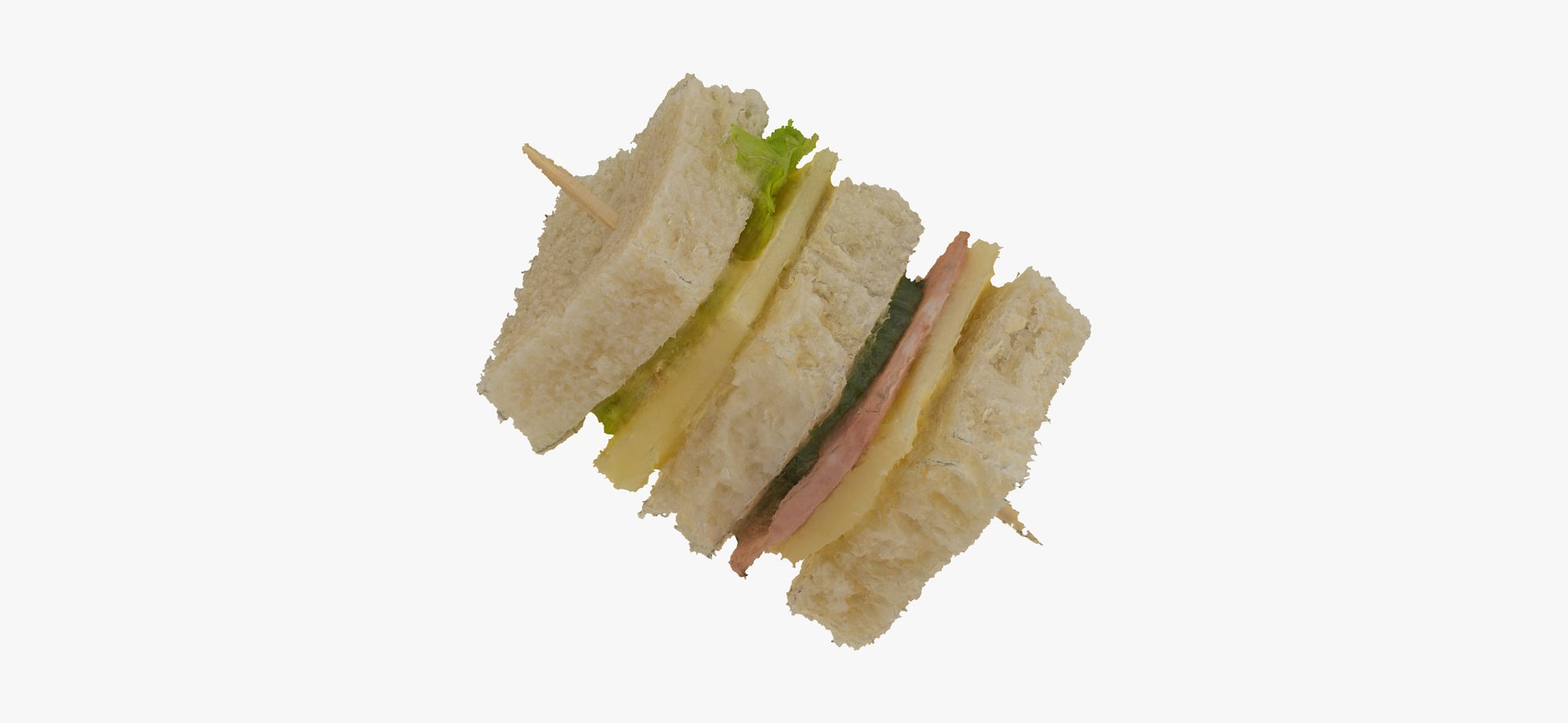 Double Mini Ham Sandwich 01 RAW Scan 3D Model - TurboSquid 1957003