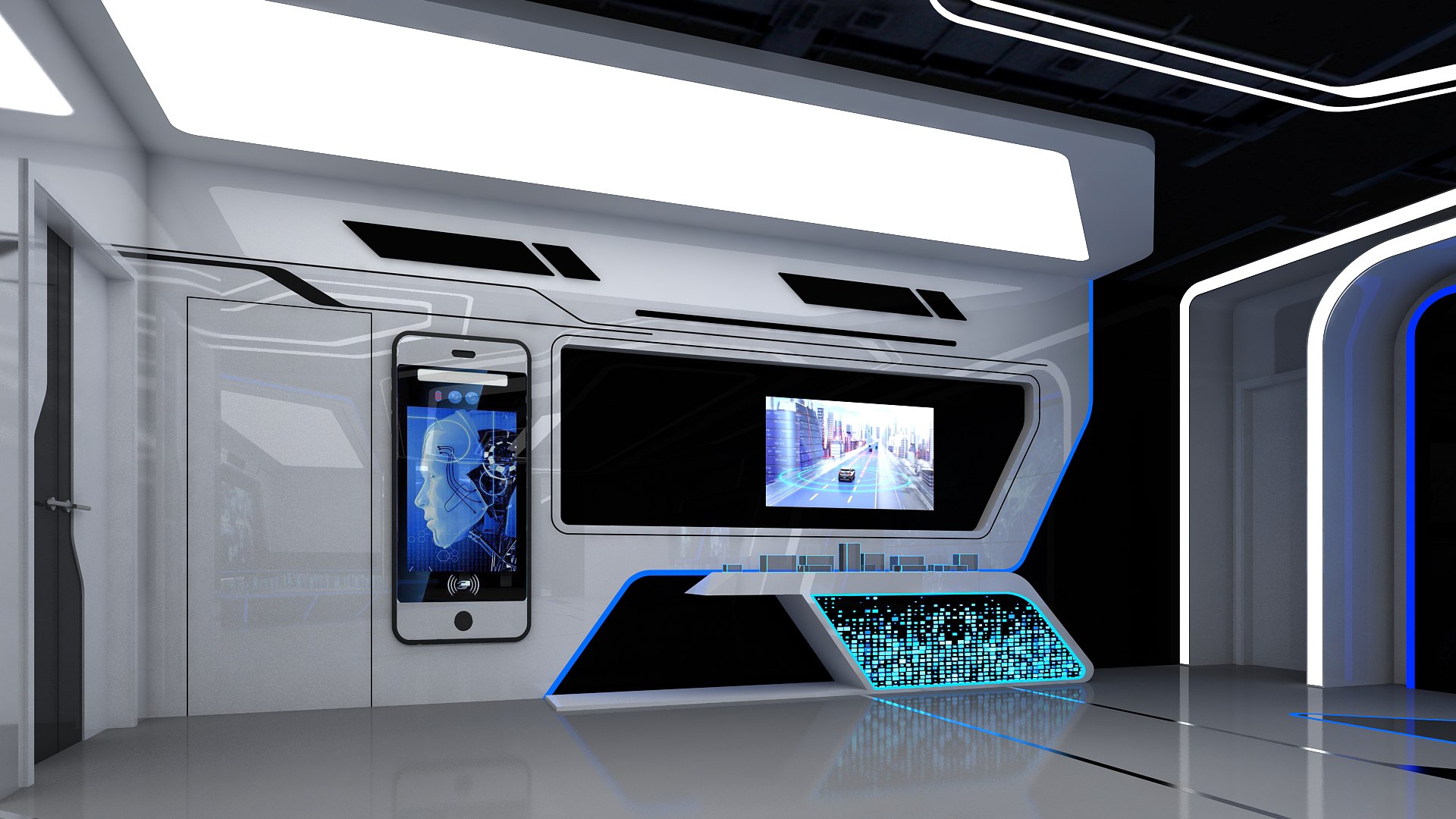 Exhibition Hall 04 3D model - TurboSquid 2095884