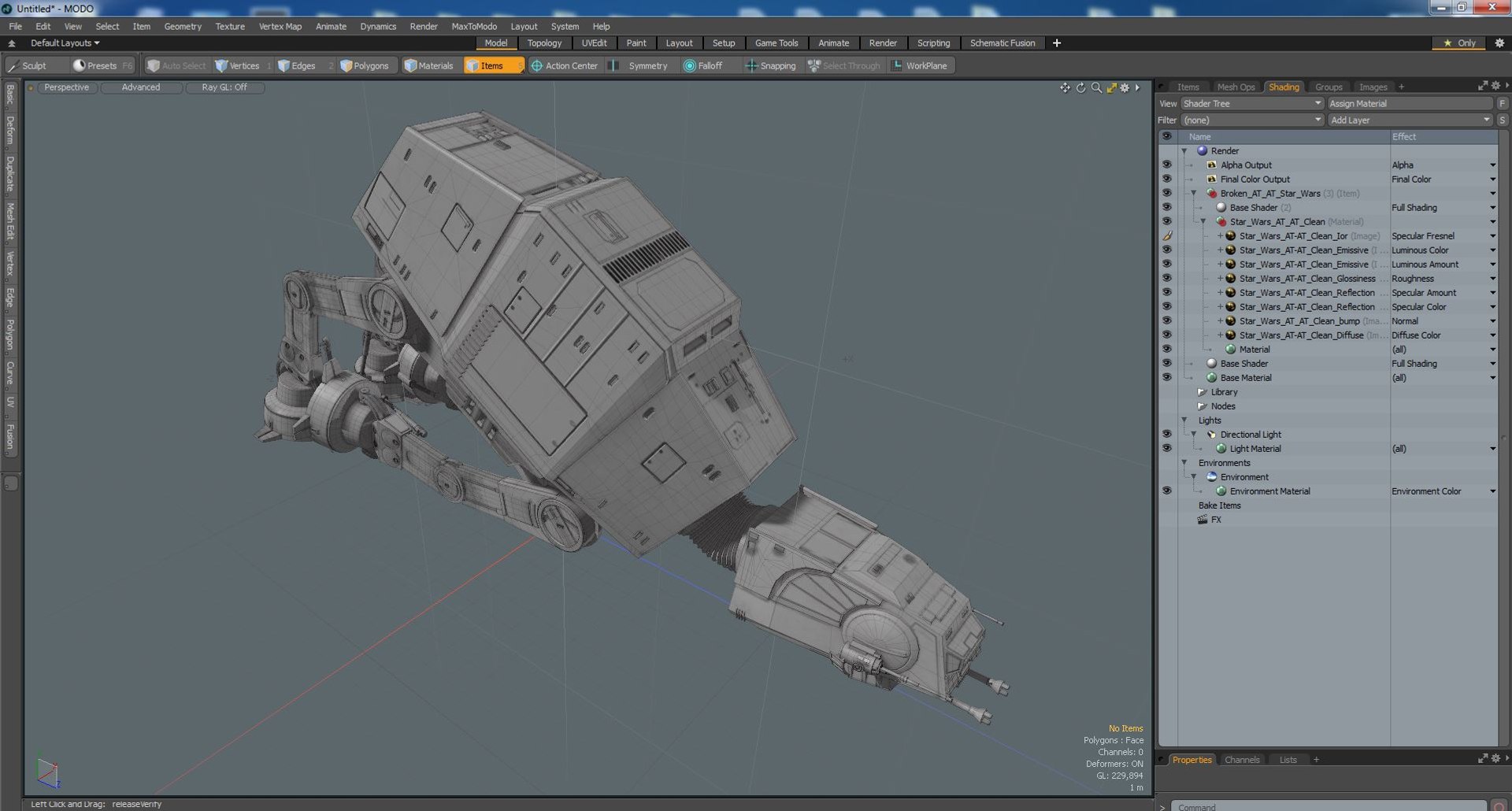 3D Broken AT-AT Star Wars - TurboSquid 2111798
