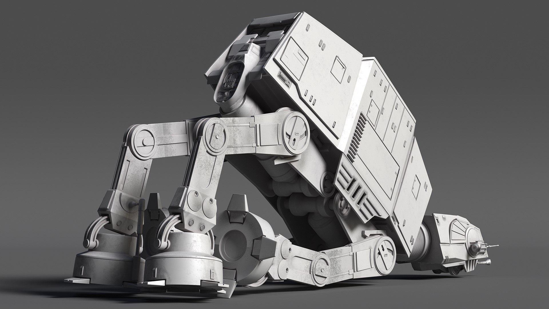 3D Broken AT-AT Star Wars - TurboSquid 2111798