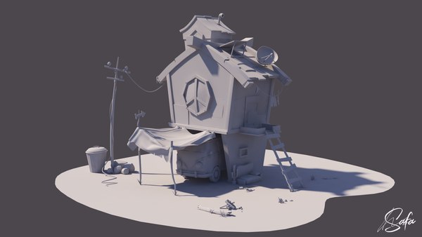 3D stylized house - TurboSquid 1712191