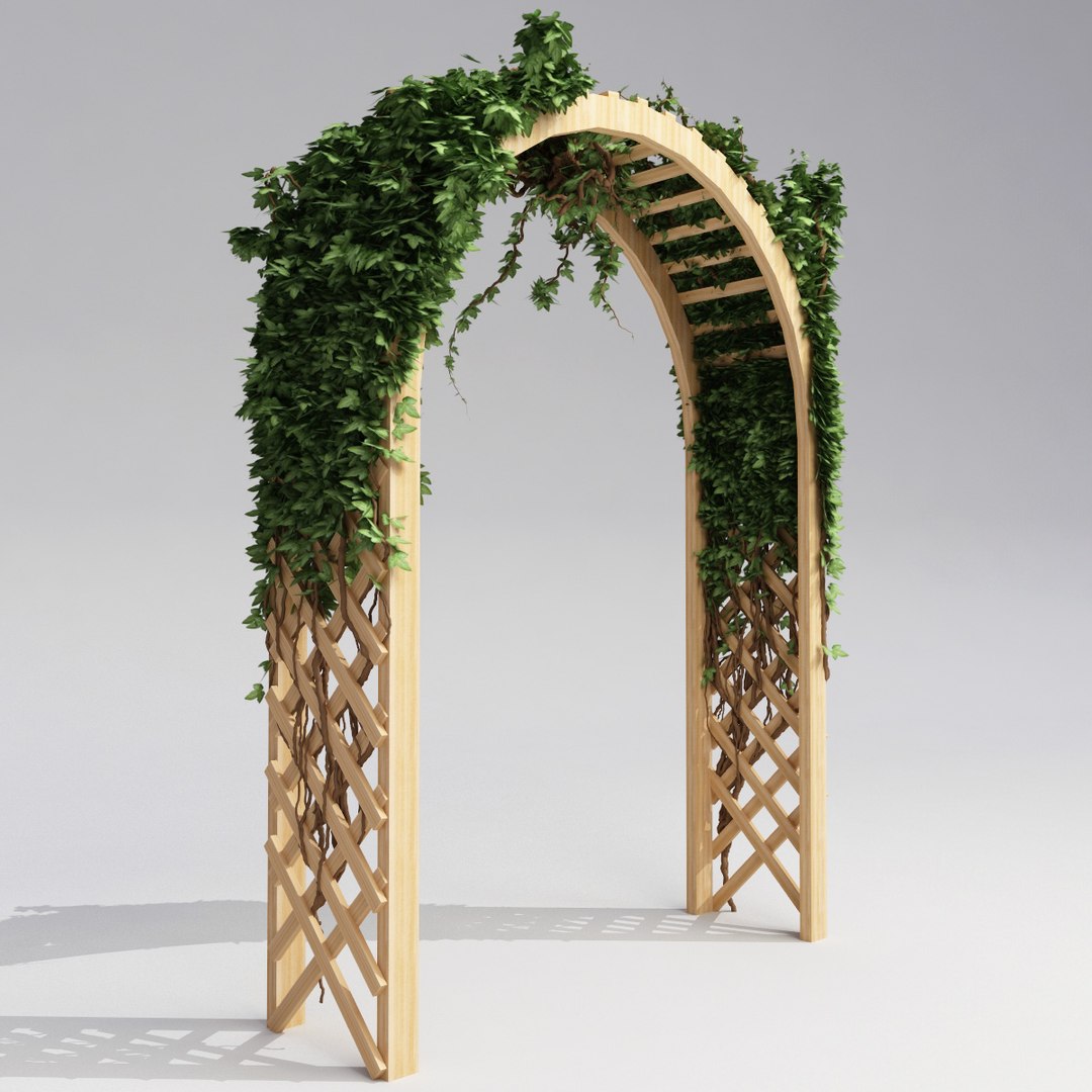 3d arbor ivy model