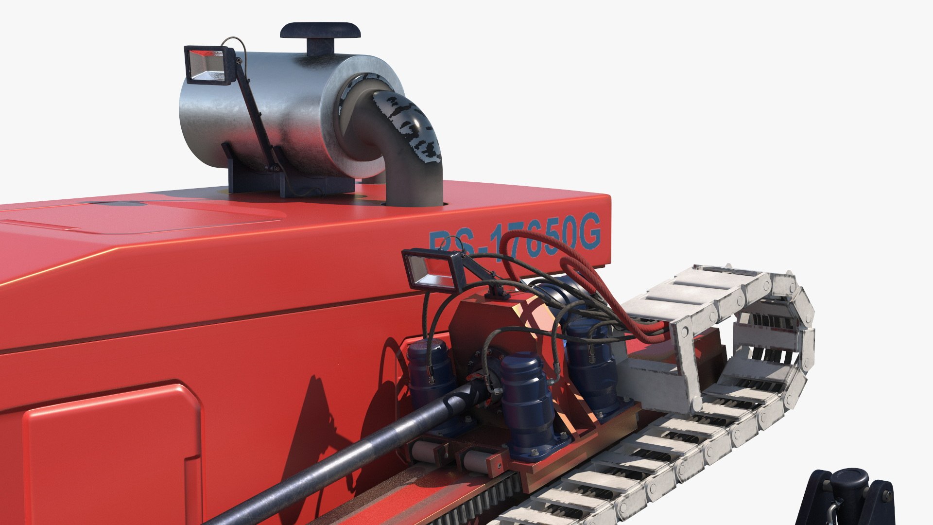 Horizontal Drilling Rig Red Rigged 3D Model - TurboSquid 2302408