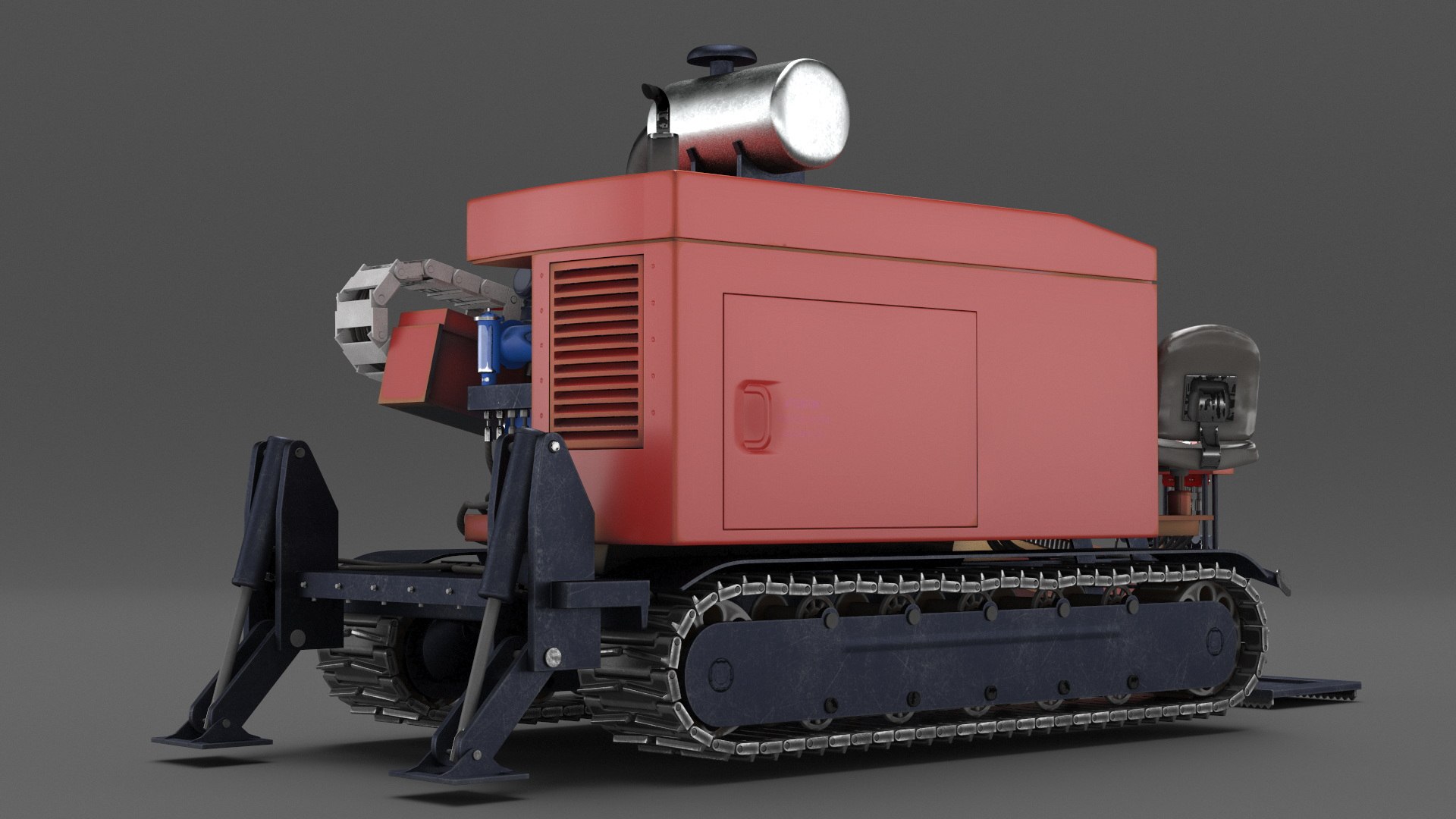 Horizontal Drilling Rig Red Rigged 3D Model - TurboSquid 2302408