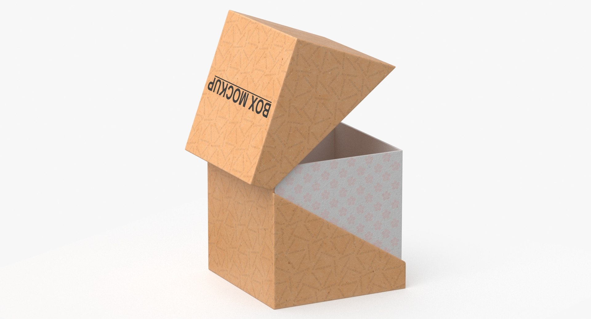 3D Spine Box Packaging Type 05 Different Poses Blank And Generic ...