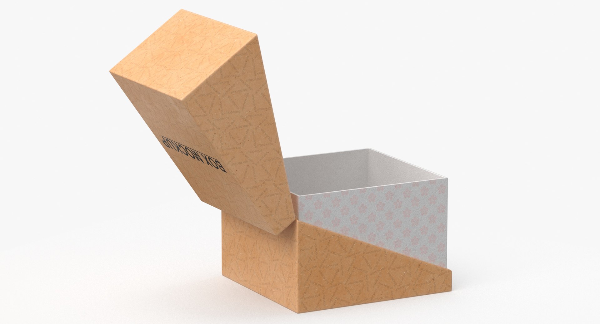 3D Spine Box Packaging Type 05 Different Poses Blank And Generic ...