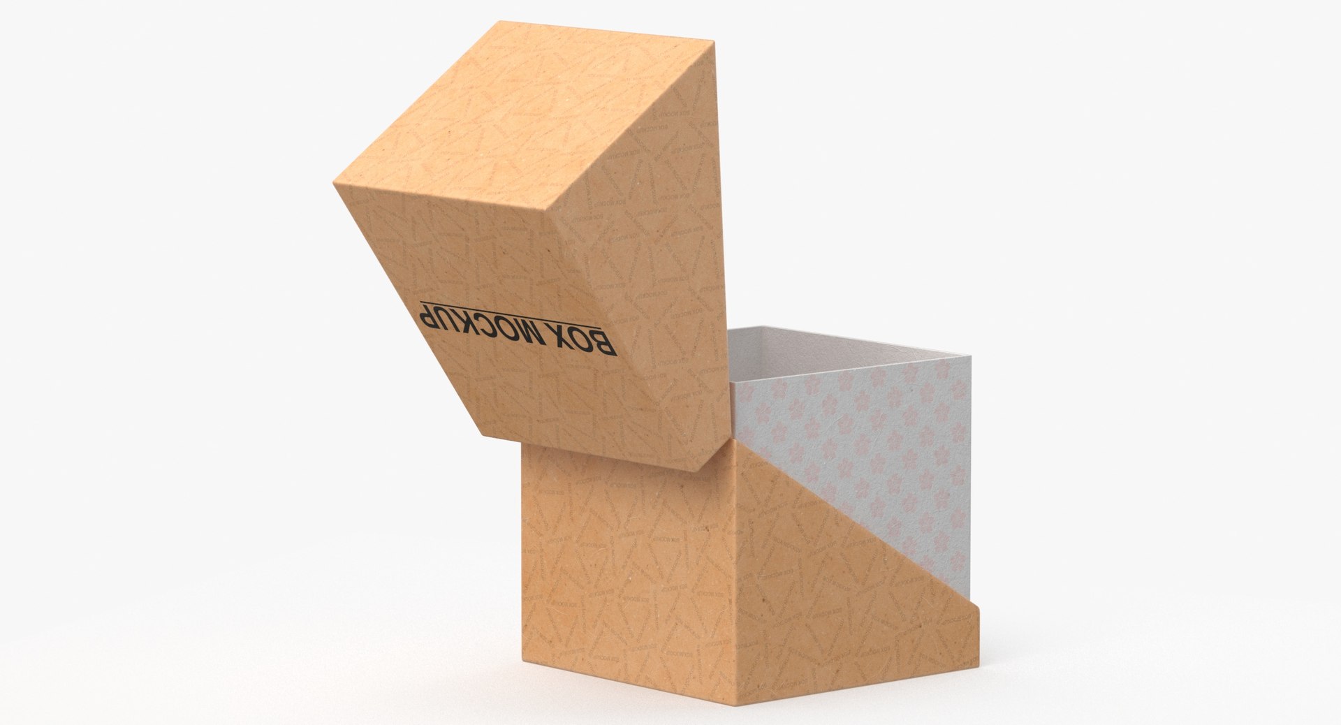 3D Spine Box Packaging Type 05 Different Poses Blank And Generic ...