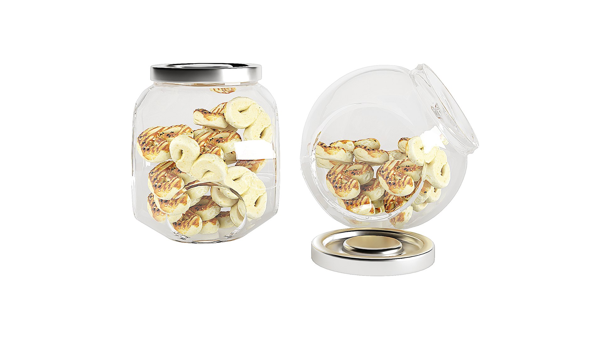 3D Chocolate Chip Cookies In A Glass Jar 12 - TurboSquid 1981645